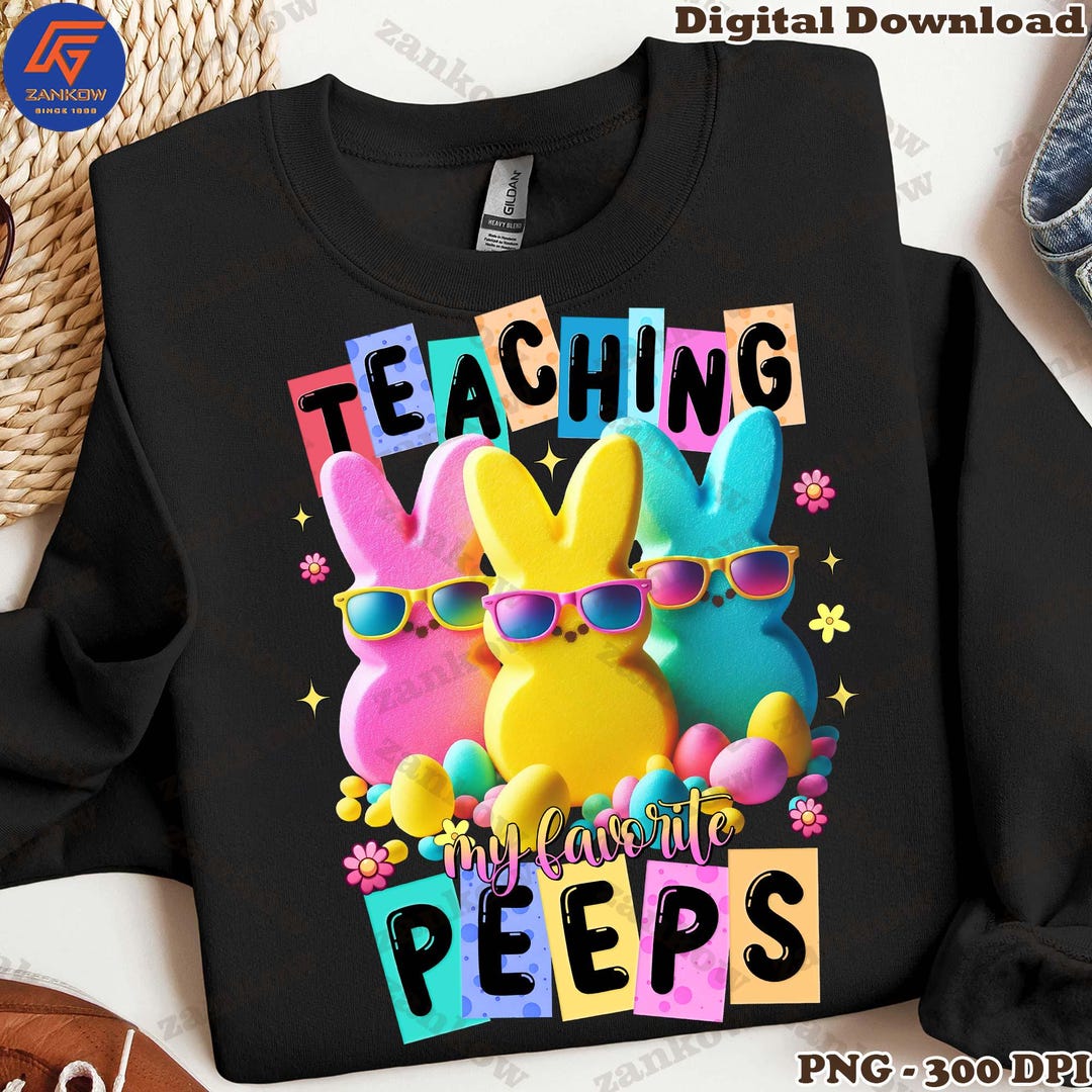 Teaching My Favorite Peeps PNG, Easter Png, Easter Bunny Png, Easter ...