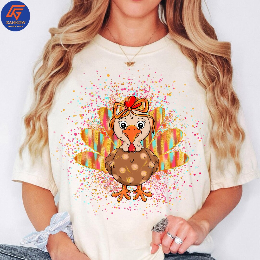 Glitter Turkey Thanksgiving PNG, Preppy Coquette Turkey, Pumpkin ...