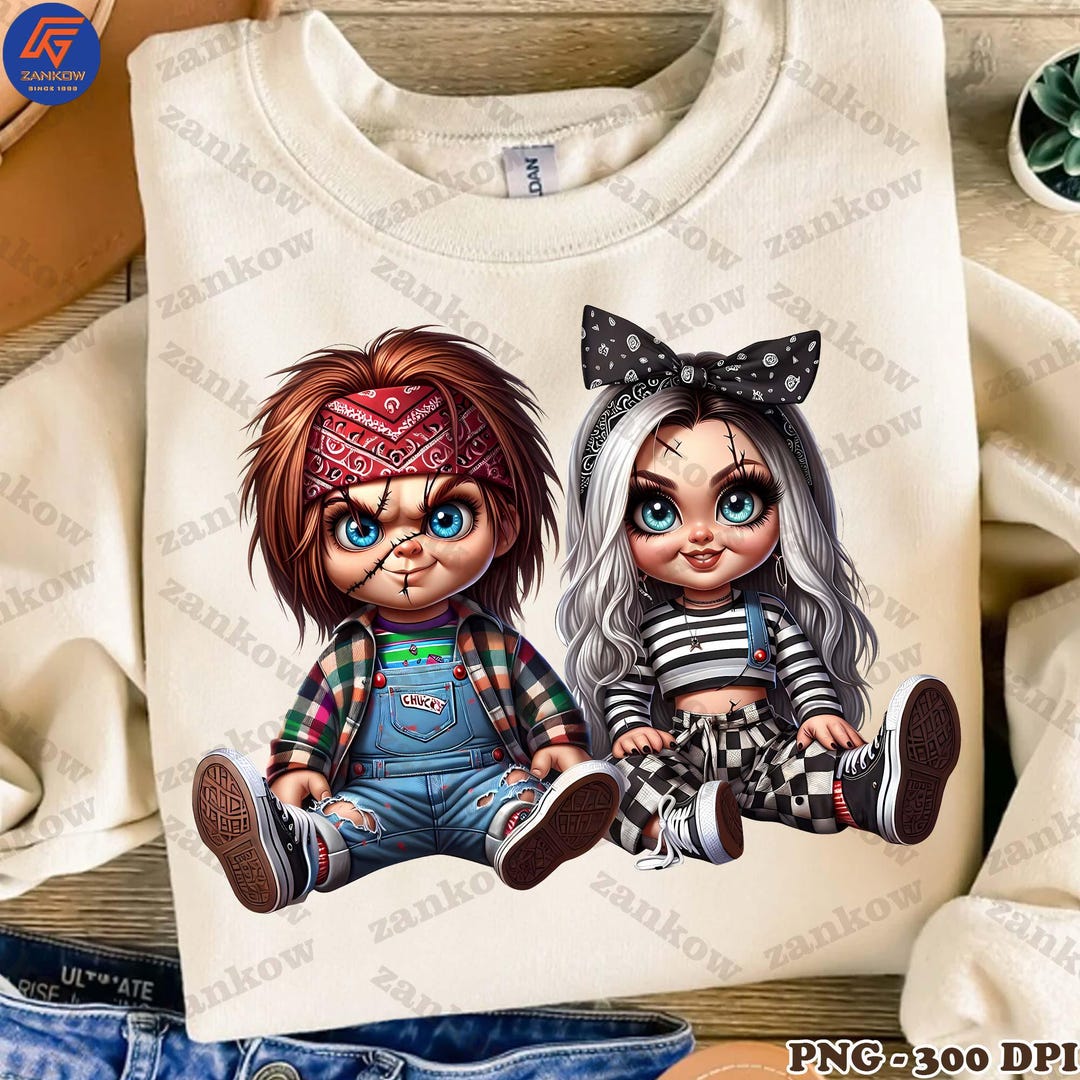 Horror Doll Chicano Png, Valentine Chola Cholo Png, Horror Couple ...