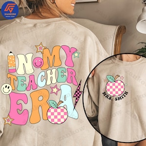 CUSTOM in My Teacher Era Png, Cool Teacher Era Png, Custom Name Teacher,teacher Appreciation ...