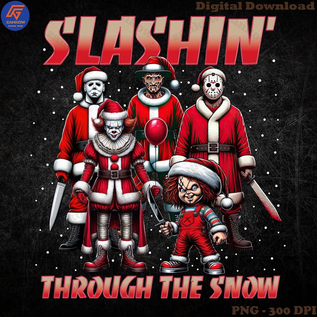 Christmas Movie Killer Png, Slashing Through the Snow Xmas Png ...