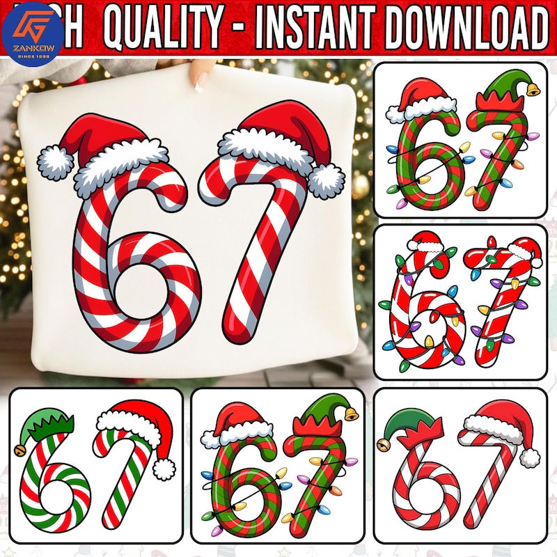 Six Seven Candy Cane - Etsy