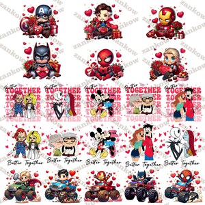 50+ Bundle Cartoon Valentine Png, Love Superhero Clipart, Romantic Hero ...
