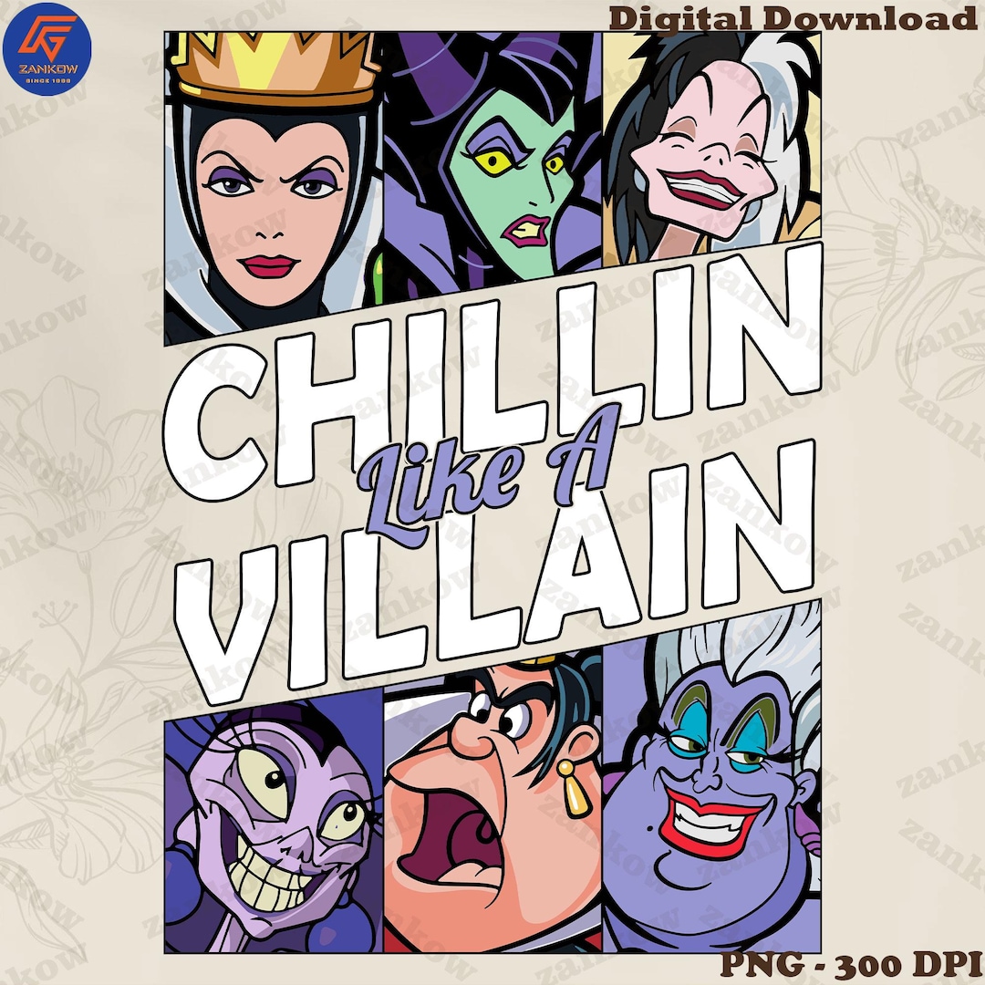 Chillin Like A Villain Png, Halloween Villains Png, Trick or Treat Png ...