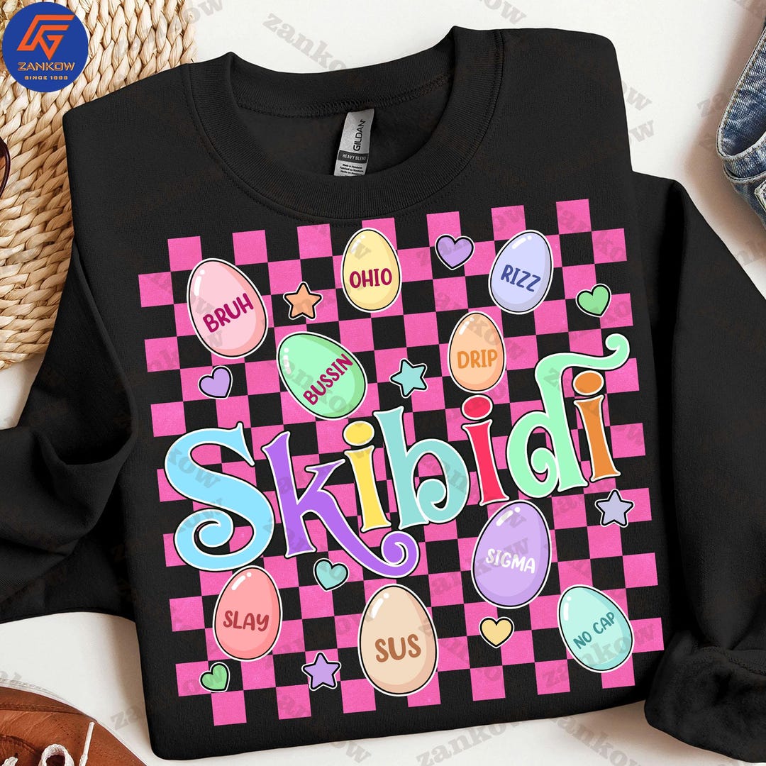 Skibidi Easter Rizzles Png, Gen Alpha Slang Easter Png, Easter Eggs Png ...