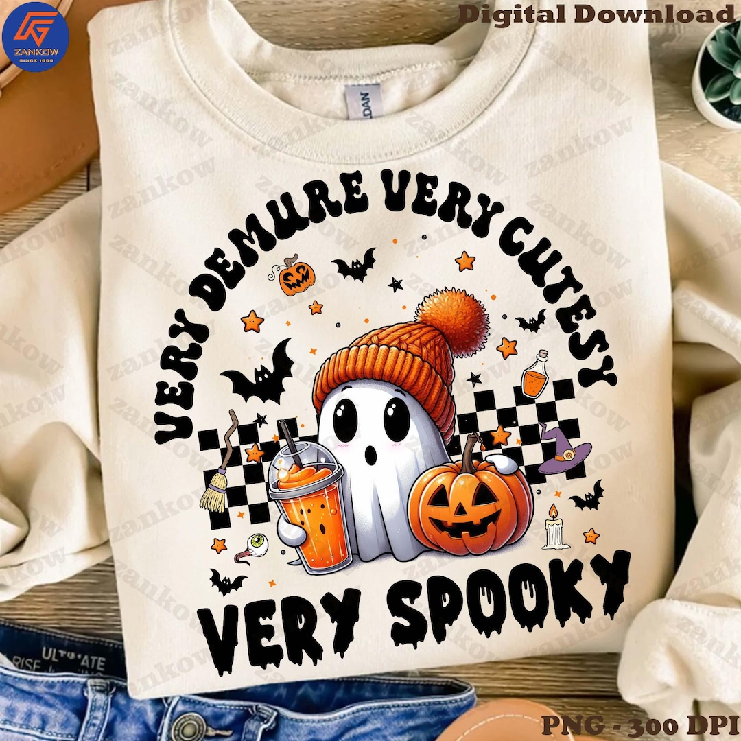 Halloween Ghost Png, Very Demure Png Spooky, Very Demure Very Cutesy ...