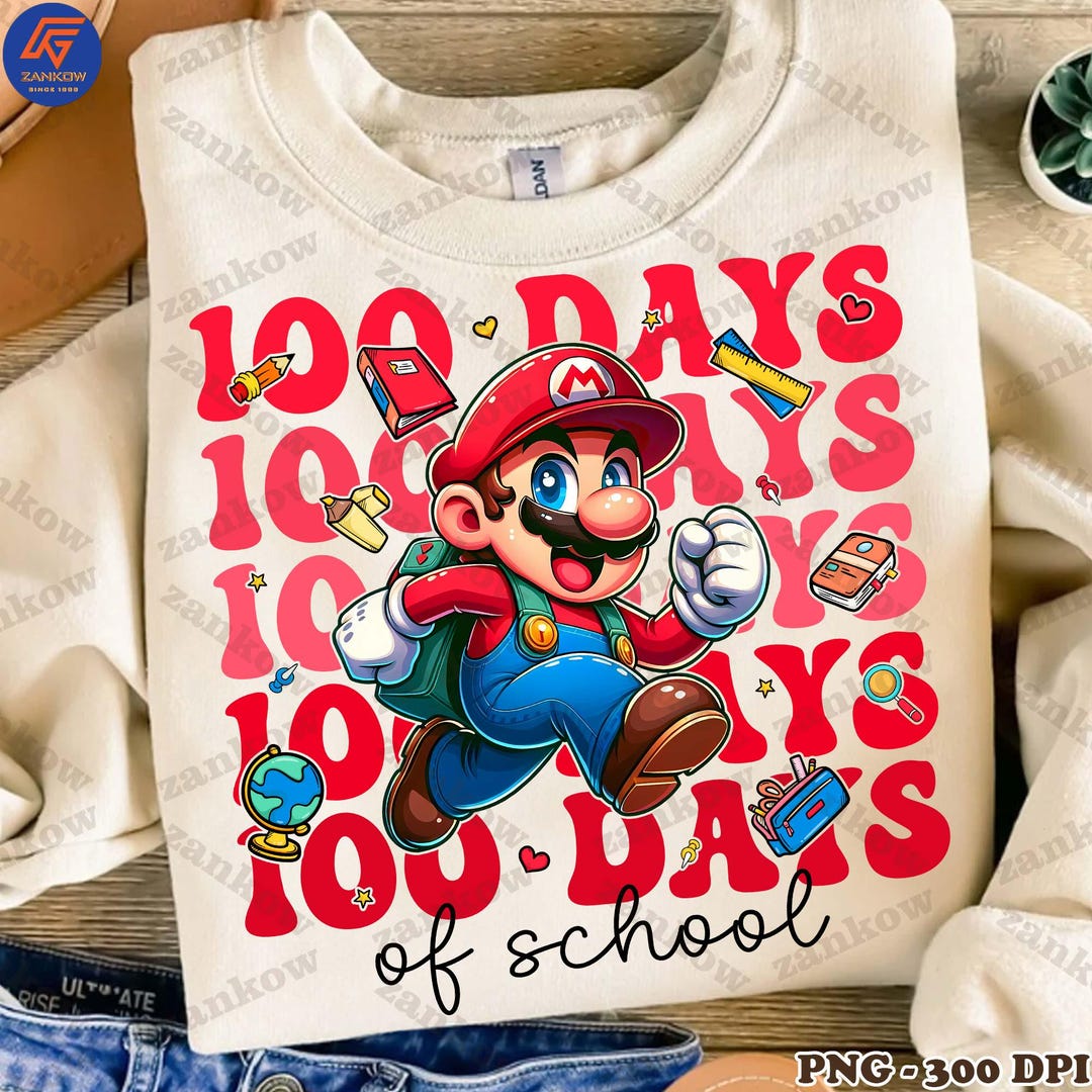 Super 100 Days of School PNG, 100 Days of School Cartoon Png, I Crushed ...