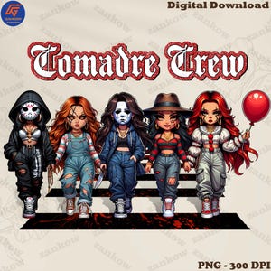 Chibi Girls Halloween Png, Series Killer Halloween Png, Movie Killers ...