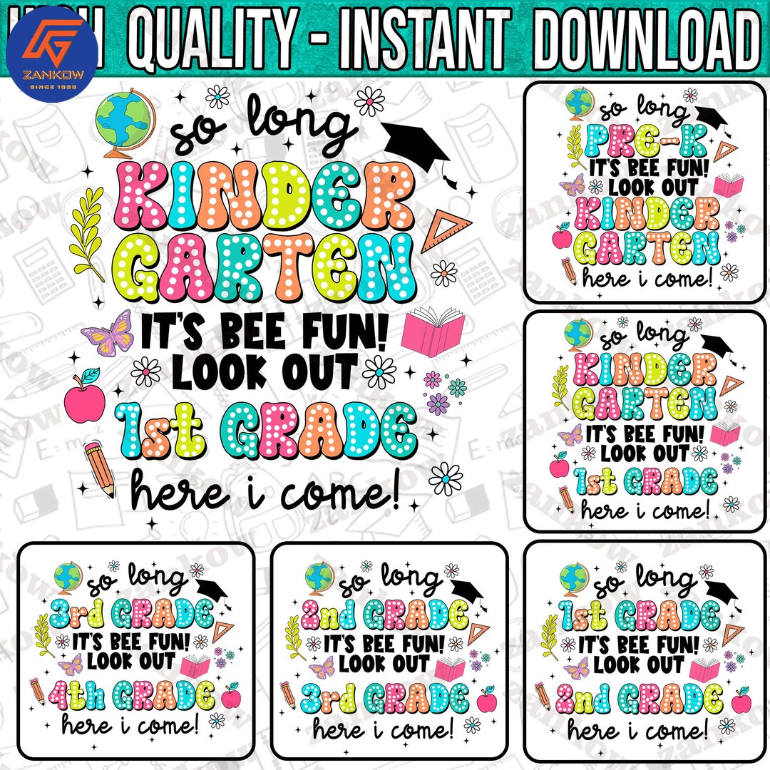 Pre-k Graduation Png, Last Day of School Png , Graduation Bundle Png ...