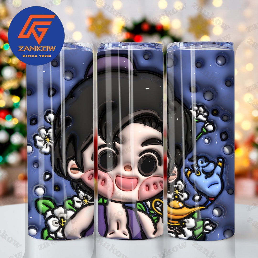 3D Inflated Princess Cartoon Tumbler Design Png 3D Chibi - Etsy