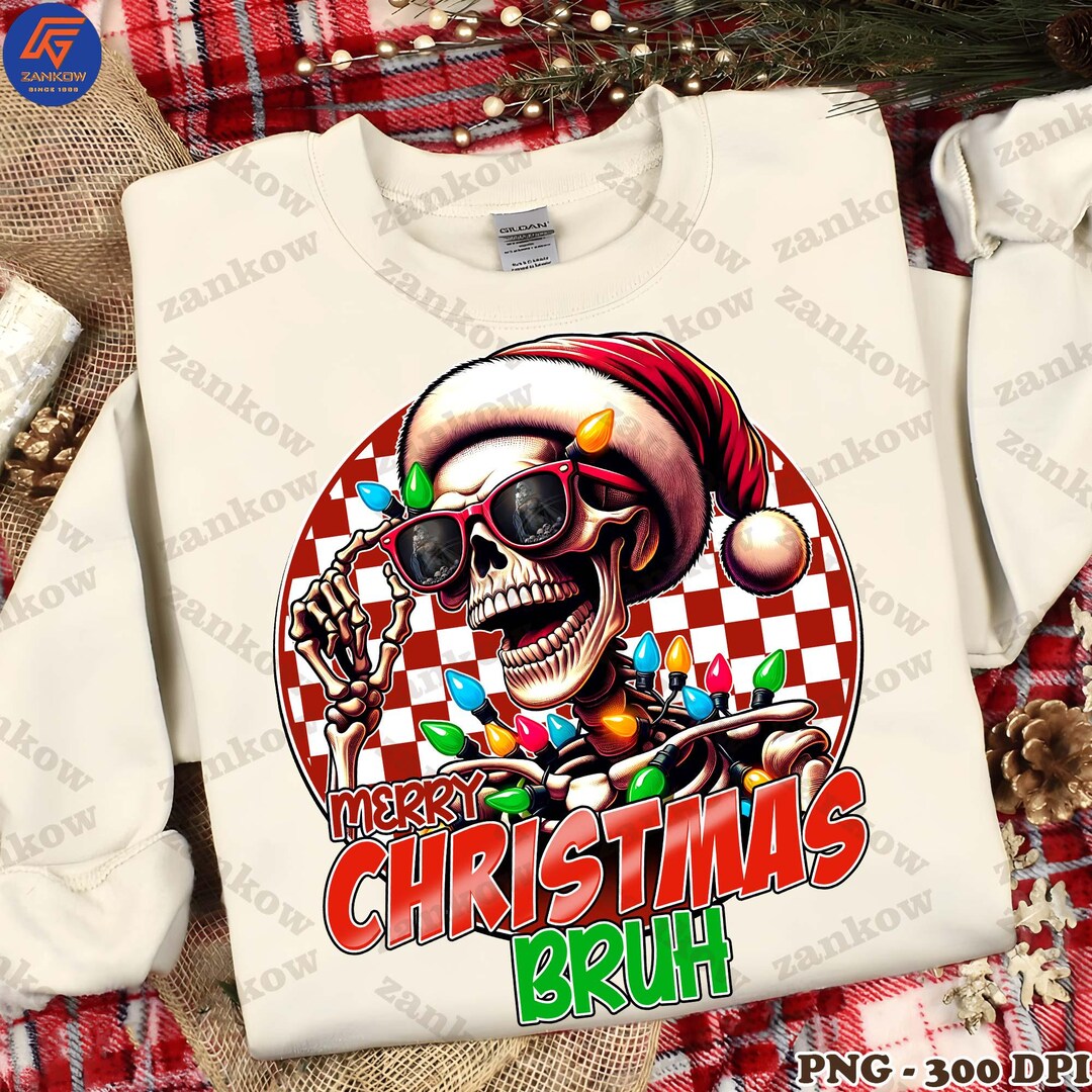 Retro Skeleton Bruh Christmas Png, Skibidi Rizzmas Png, Merry Rizzmas ...