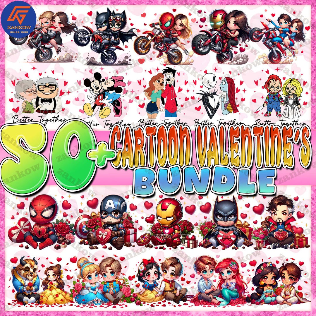 50+ Bundle Cartoon Valentine Png, Love Superhero Clipart, Romantic Hero ...