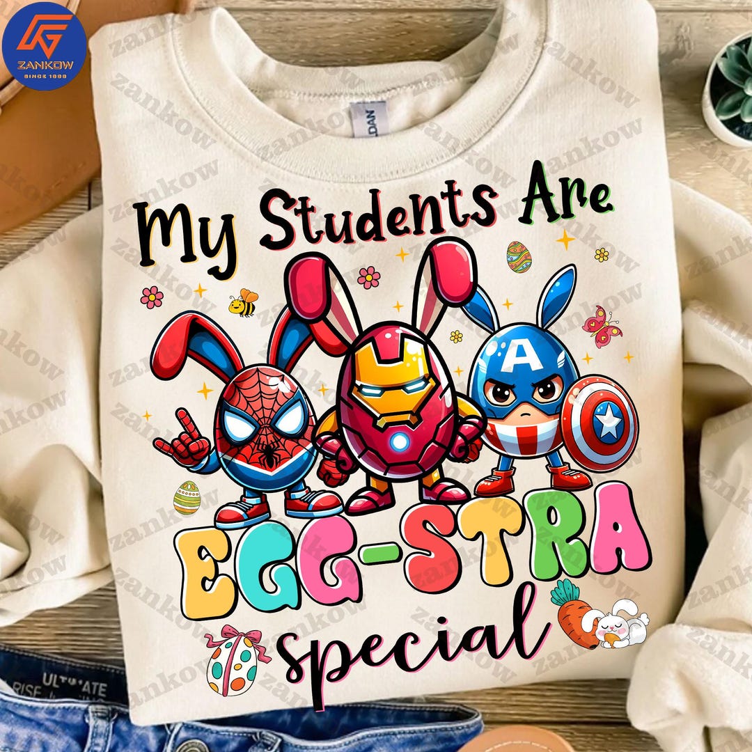 My Students Are Eggstra Special Png, Happy Easter PNG, Superhero Easter ...
