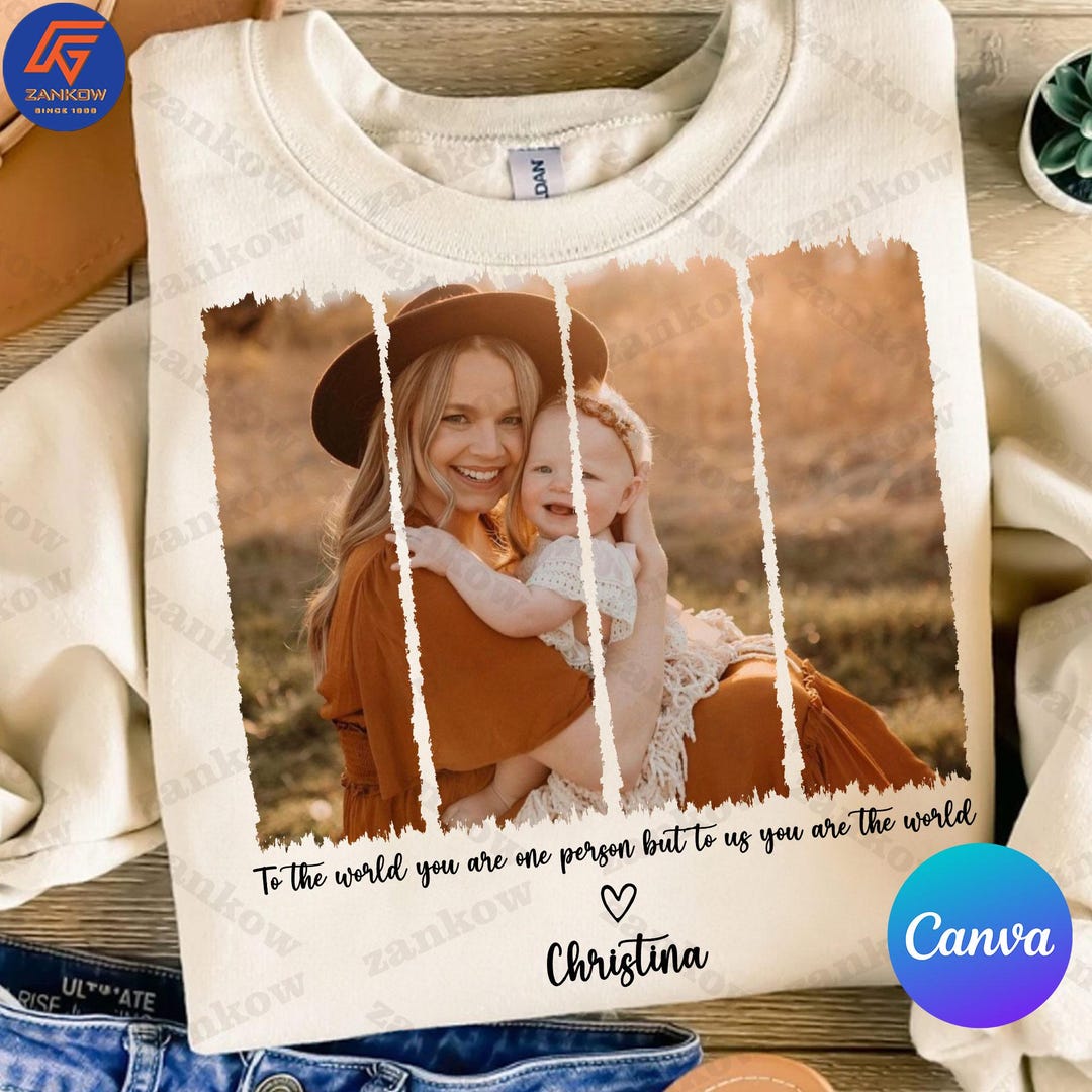 Custom Mother’s Day Canva Template, Customized Kids Name With Photo ...