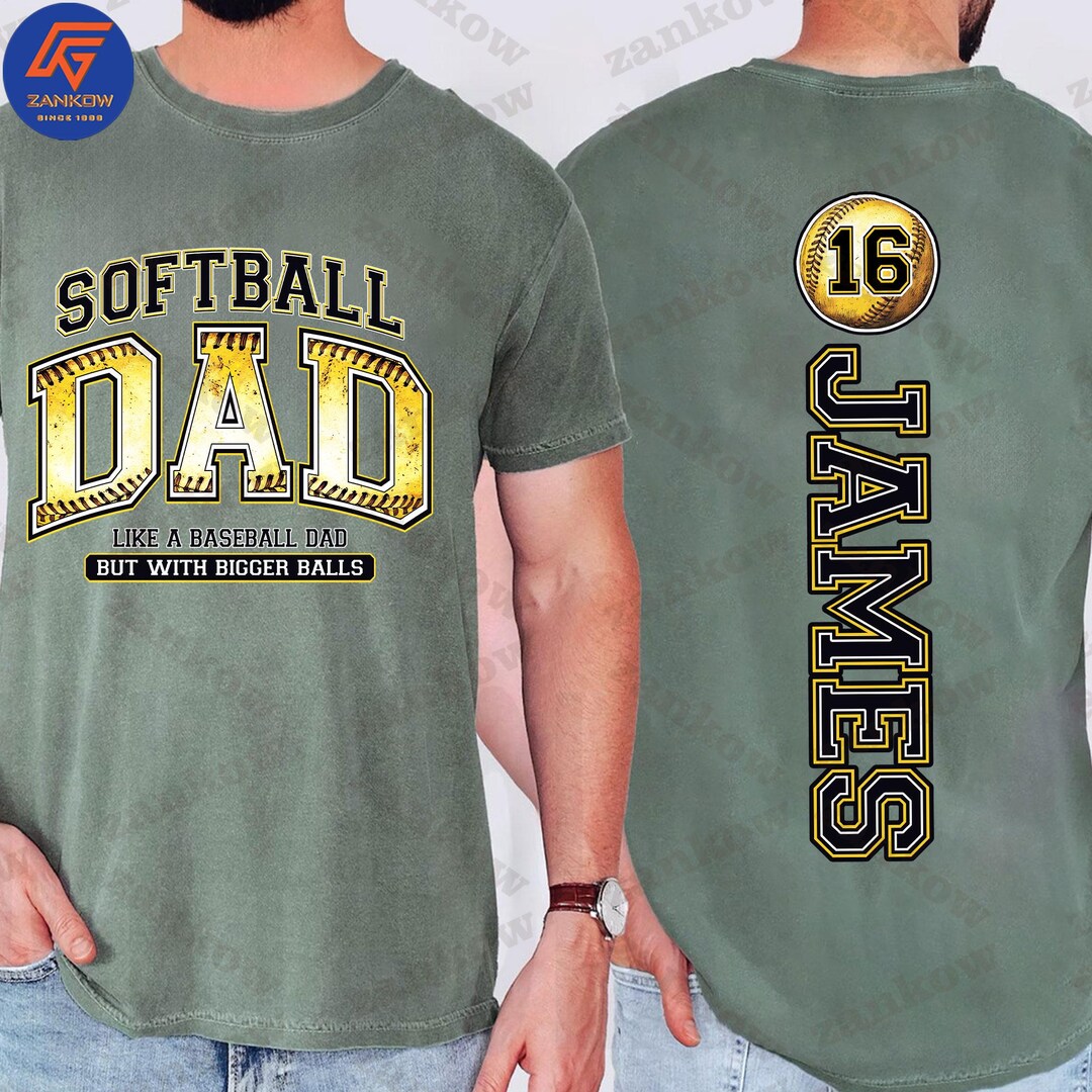 Customized Softball Dad Png, Father Daughter Gift Png, Father's Day ...
