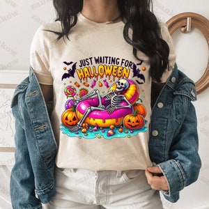 Just Waiting for Halloween Png, Cute Spooky Summer Halloween Png ...