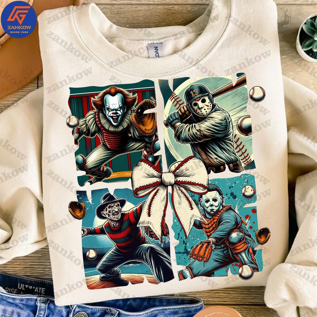 Horror Baseball Mama Png, Scary Movie Png, Baseball Png, Scary Baseball ...