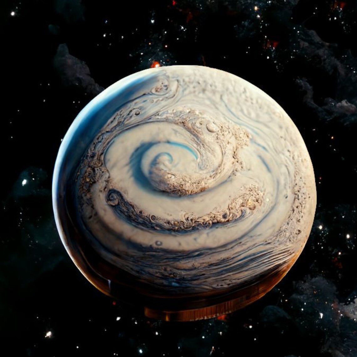 Globe Outer Space Digital Art Premium Set Wall Decor - Etsy