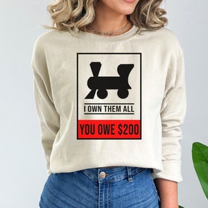 Monopoly Shirt, Board Game Shirt, Dungeon Master Sweatshirt, Monopoly ...