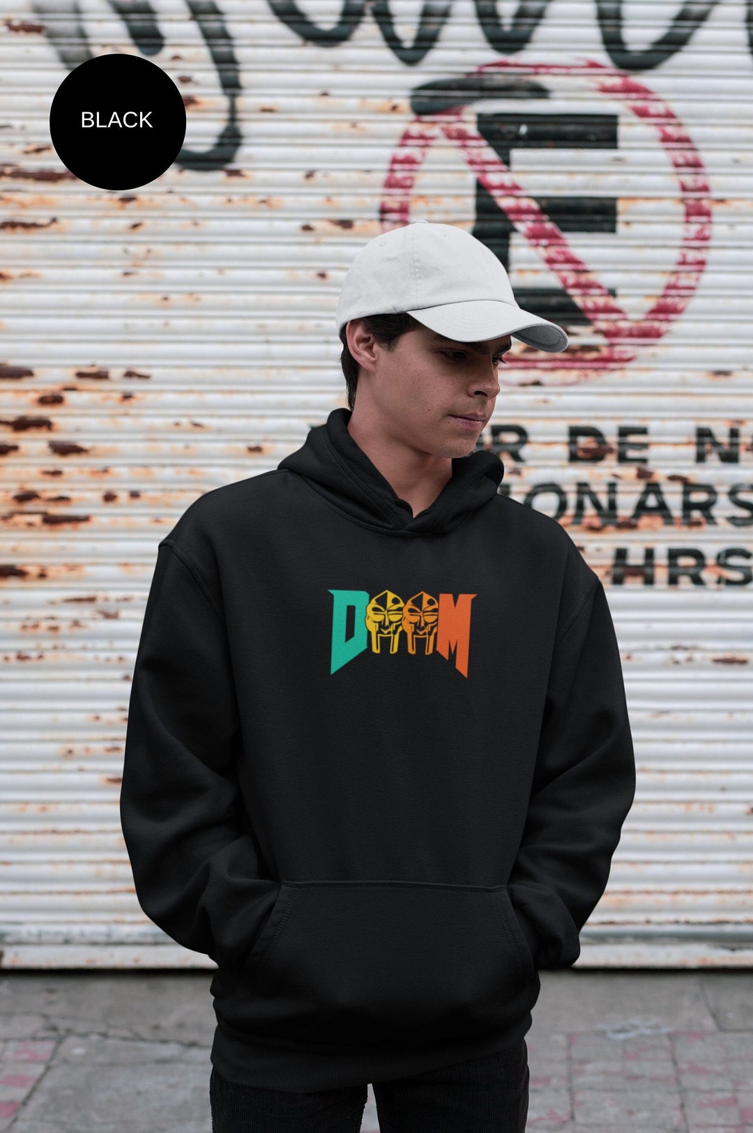 Mf Doom Rapper Hoodie Mf Doom Hoodie Vintage Dooms Hoodie - Etsy