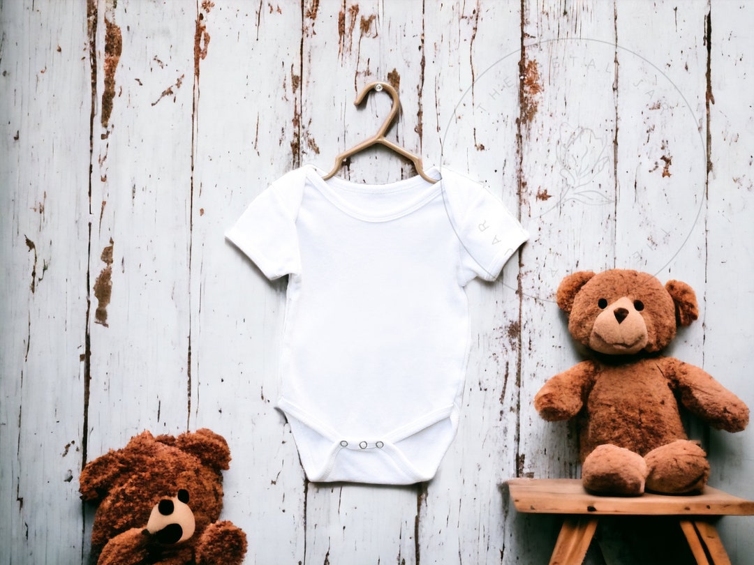 White Babygrow Mock-up Digital Download Sublimation Blank Template ...