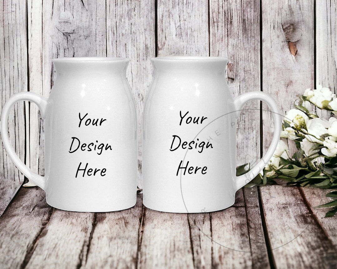450ml Two Milk Jug Mock-up Digital Download Sublimation Blank Template - Etsy