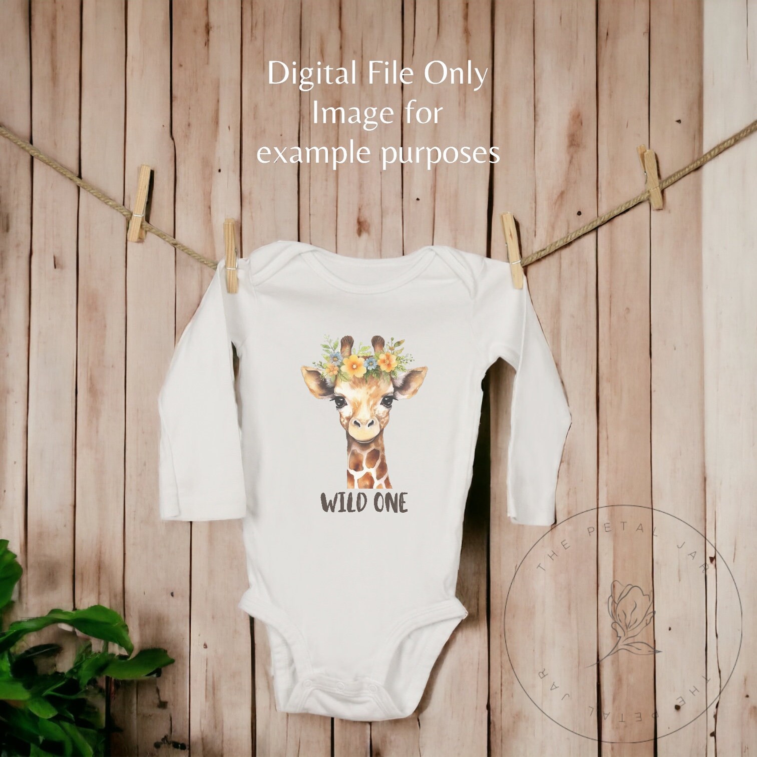 Wild One Digital Download Watercolour Safari Birthday - Etsy