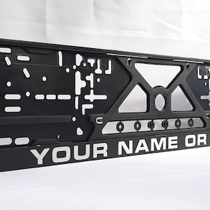 Reflective Personalized European License Number Plate Frame Holder With ...