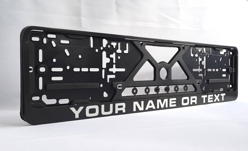 Reflective Personalized European License Number Plate Frame - Etsy