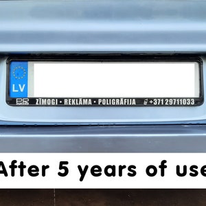 Reflective Personalized European License Number Plate Frame - Etsy