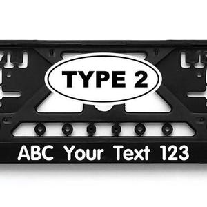 Reflective Personalized European License Number Plate Frame Holder With ...