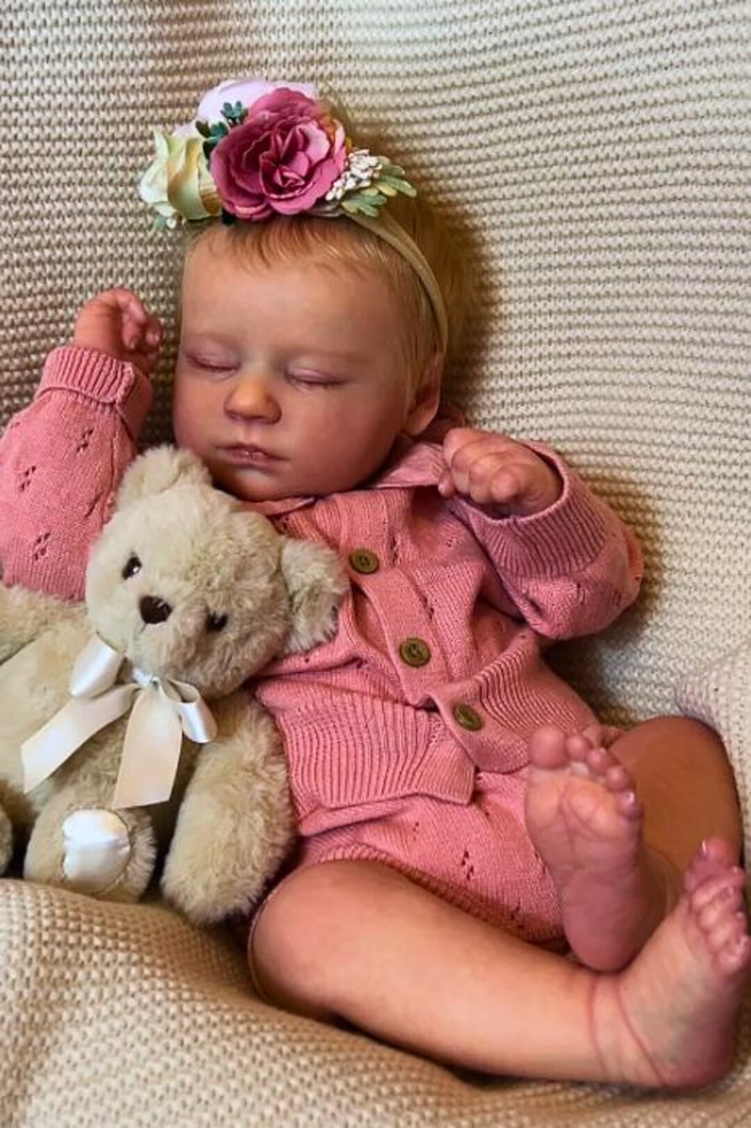 Calista Full Body Silicone Baby Girl Doll - 21" Newborn, Rooted Hair ...