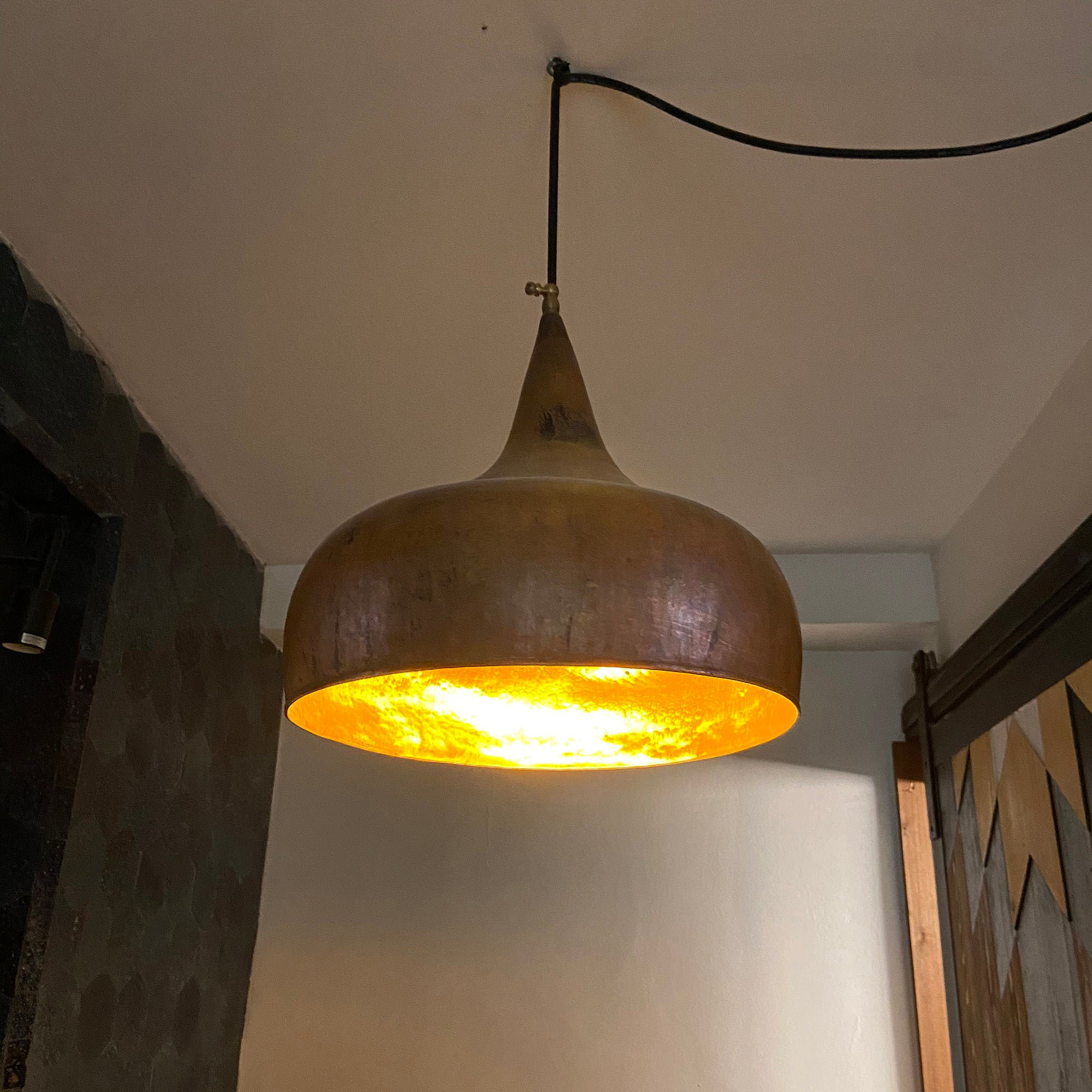 Aged Dark Copper Farmhouse Pendant Light Copper Ceiling Lighting - Etsy