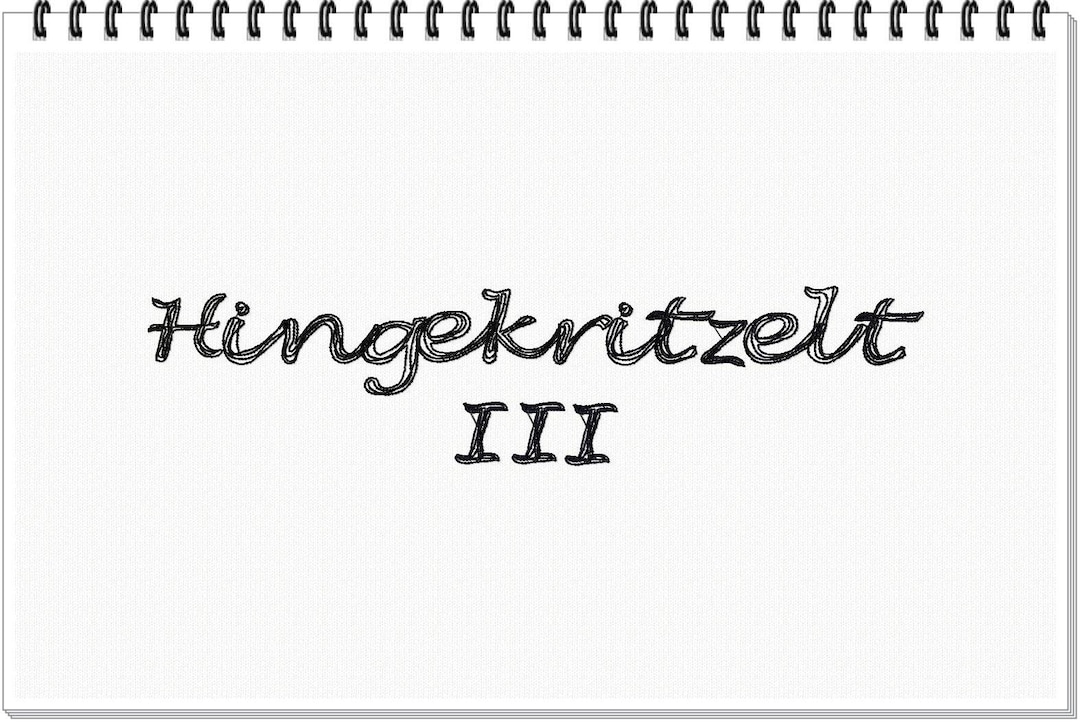 Scribbled Lll Alphabet Font Embroidery File - Etsy