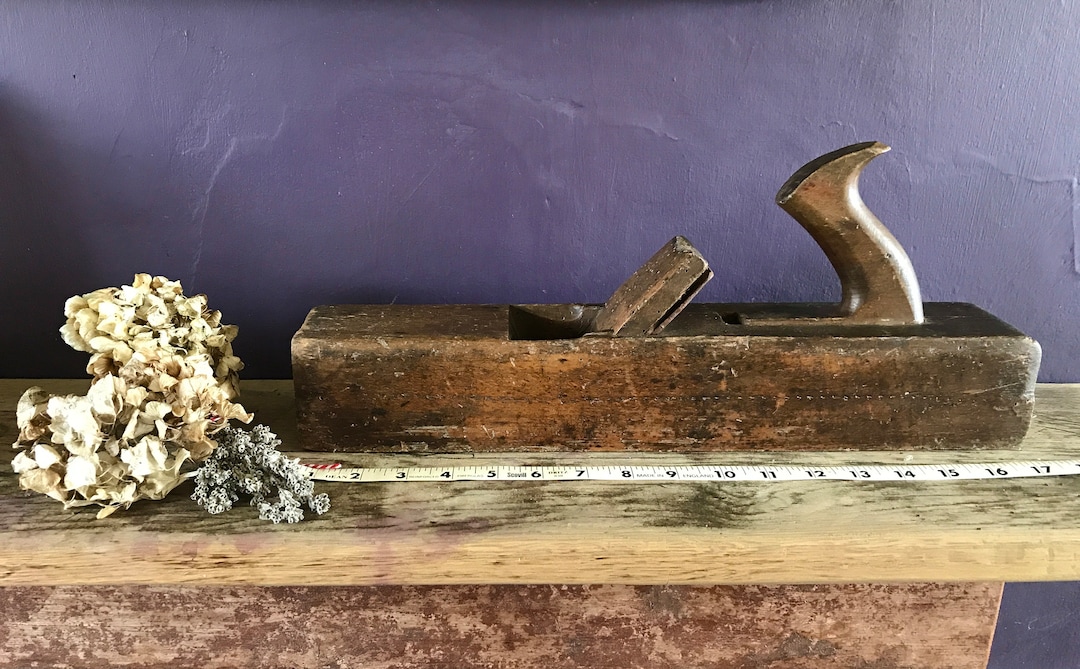 Vintage Large Woodworking Plane. Antique Wood Plane 1800s/1900s Oak. - Etsy