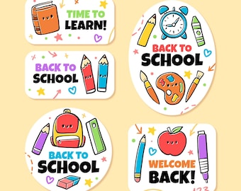 Kids Stickers Printable, Motivational Messages for School, Kids Digital ...