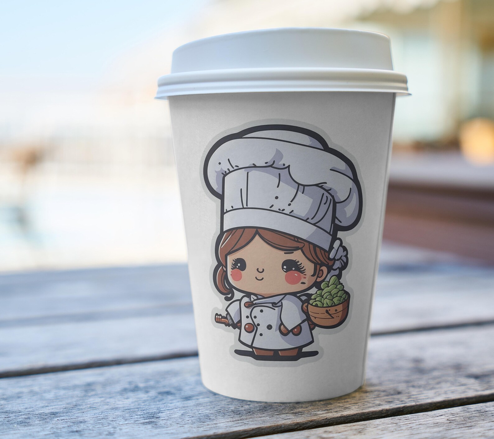 Cute Chef Sticker, Printable Cute Chef, Cute Chef Clipart, Cute Chef ...