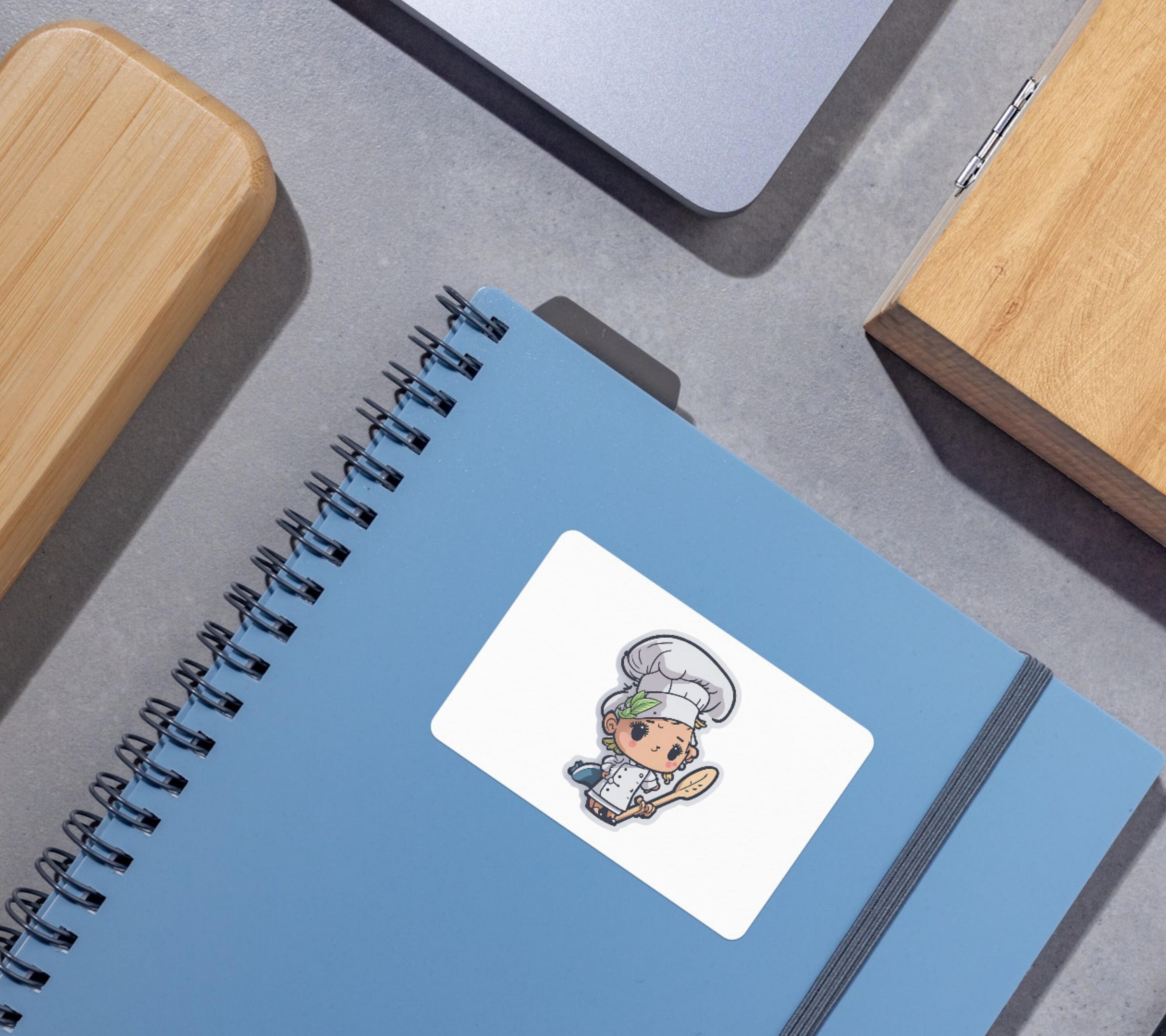 Cute Chef Sticker, Printable Cute Chef, Cute Chef Clipart, Cute Chef ...