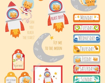 Kids Stickers Printable, Motivational Messages for School, Kids Digital ...