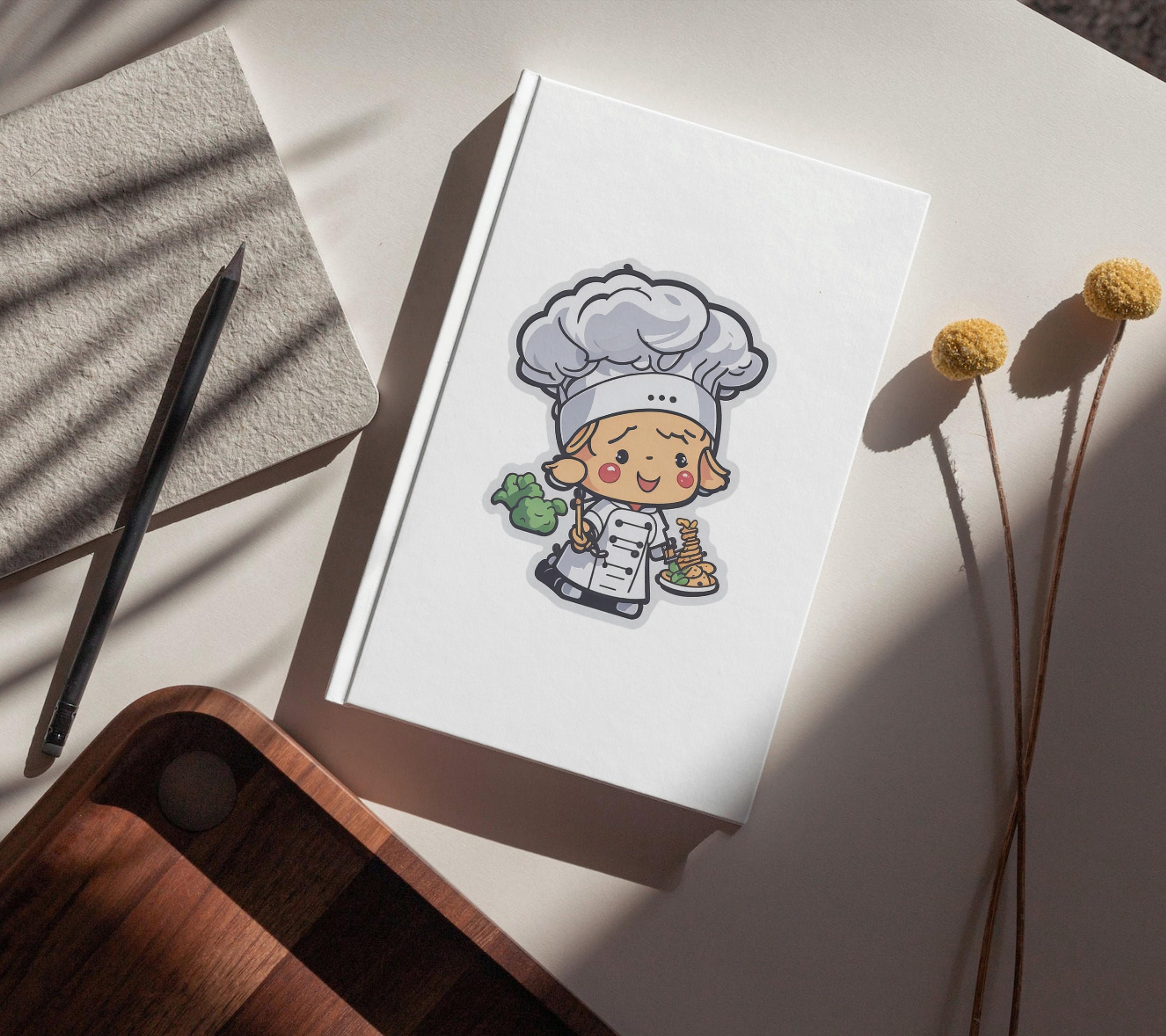 Cute Chef Sticker, Printable Cute Chef, Cute Chef Clipart, Cute Chef ...