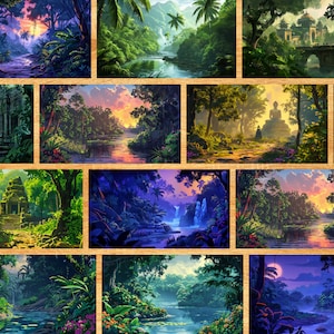 Jungle Digital Backgrounds Set | 38 High Resolution Files for ...