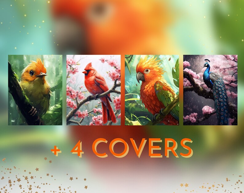 21 Realistic Birds Coloring Book Grayscale Adult and Kids - Etsy