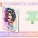 Chibi Warrior Kawaii Girls 21 Coloring Pages for Girls, Coloring Book ...