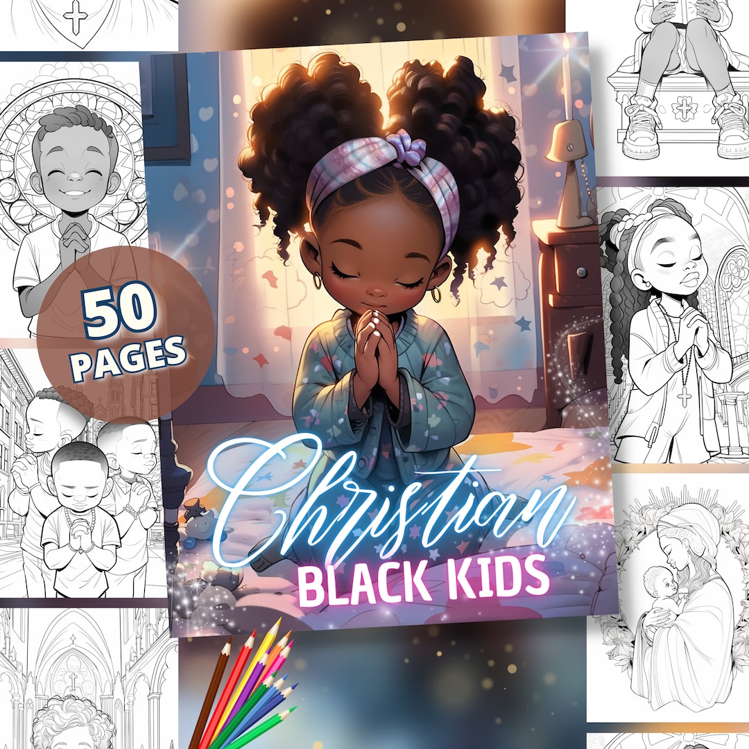 Christian Black Kids - Coloring Pages | 50 African American Boys and ...