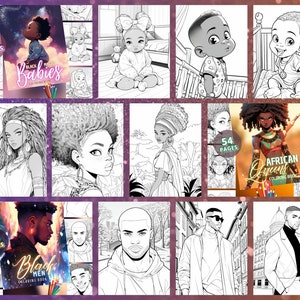 Mega Bundle Black Beauty | 450+ Coloring Pages, Black Magic Love, Black ...