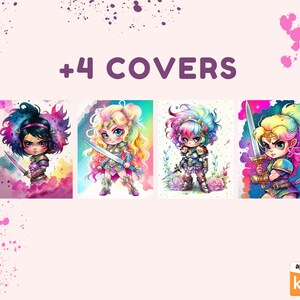 Chibi Warrior Kawaii Girls, Vol.02 | 24 Coloring Pages for Girls ...
