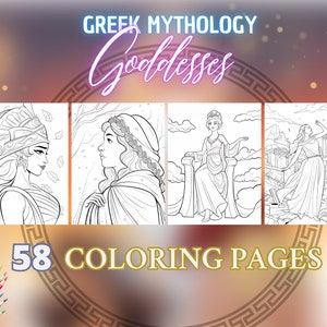 Greek Mythology : Goddesses | 58 Mythological Coloring Pages, Printable ...