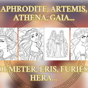 Greek Mythology : Goddesses | 58 Mythological Coloring Pages, Printable ...