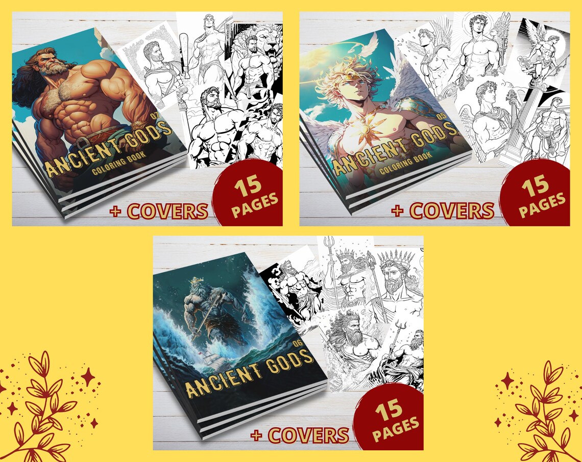 150 Mythological Coloring Pages Greek Mythology Bundle - Etsy