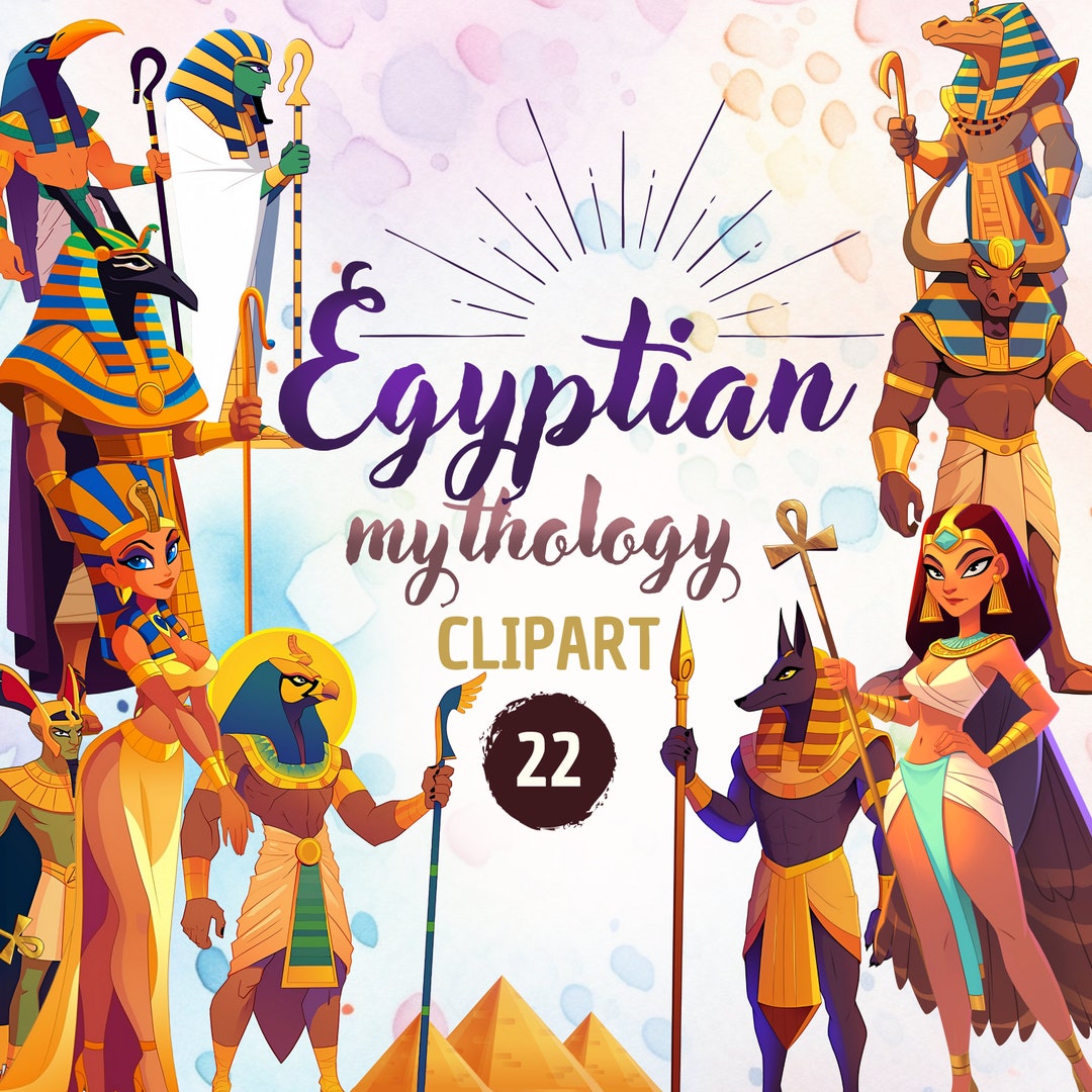 Egyptian Mythology Gods and Goddesses Cliparts : Dive Into Ancient ...